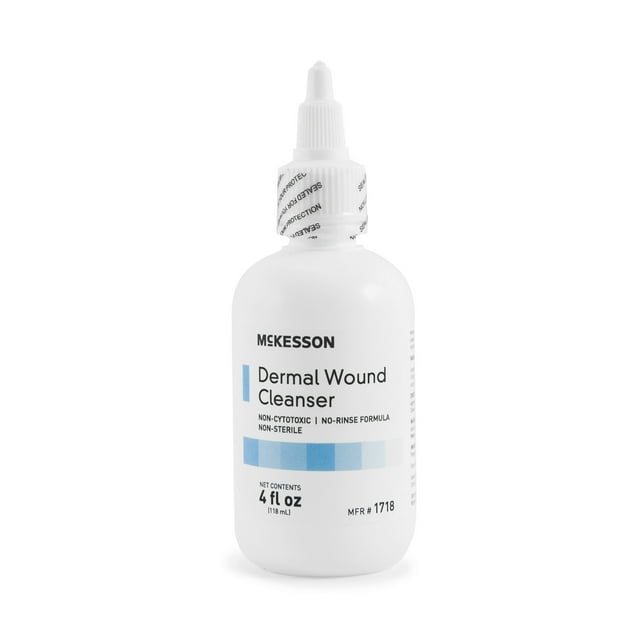 McKesson Dermal Wound Cleanser for Chronic Wounds, No-Rinse, 12 Ct ...
