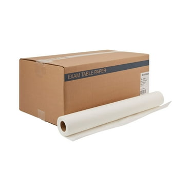 Medline Deluxe Crepe Exam Table Paper, White, 21" X 125' (12 CT ...