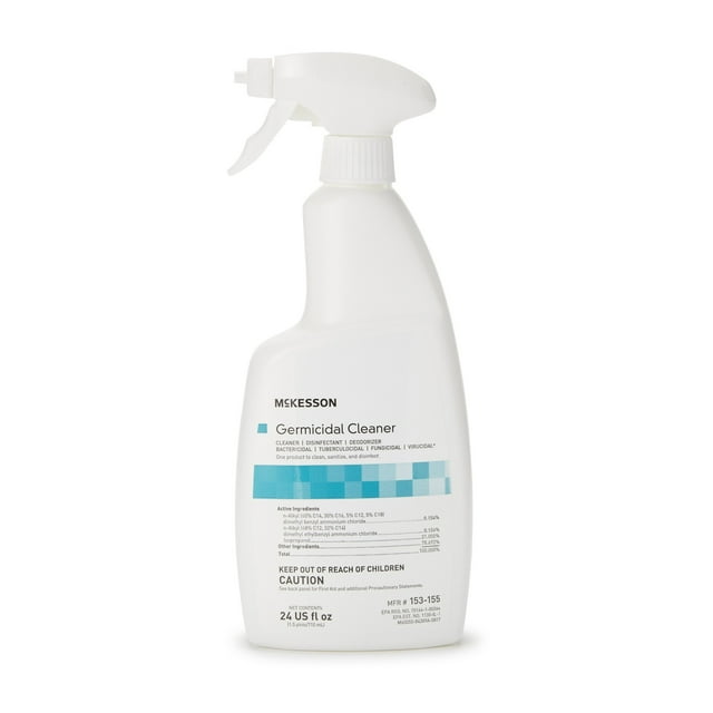 McKesson Germicidal Cleaner, Disinfectant, Deodorizer Spray, 24 fl oz ...
