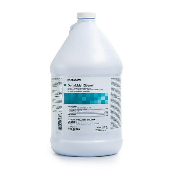 McKesson Germicidal Cleaner, Isopropyl Based, Liquid Disinfectant, 1 ...
