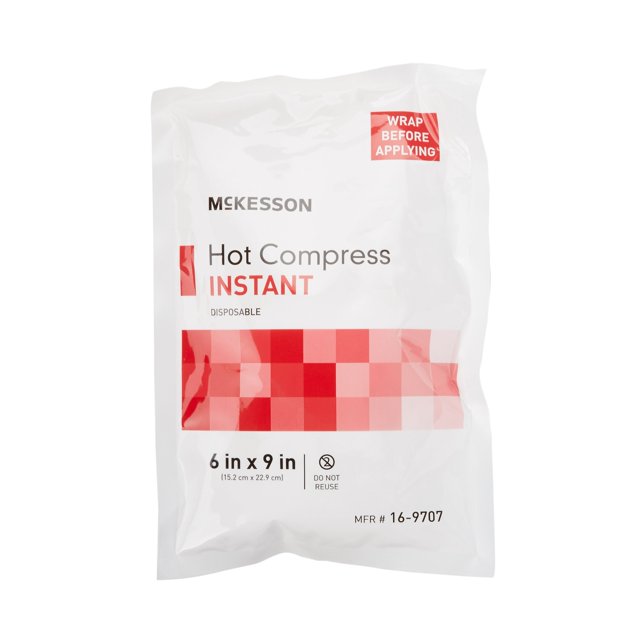 McKesson Hot Compress for Pain and Swelling, Instant Hot Pack, 6 in x 9 ...