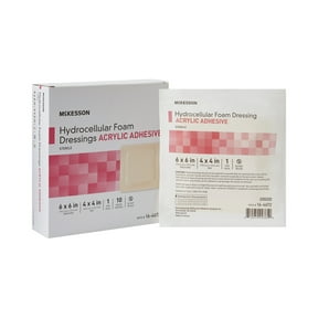 PolyMem Non-Adhesive Pad Dressing, 4 x 4 In., Pink, No Border, Square ...