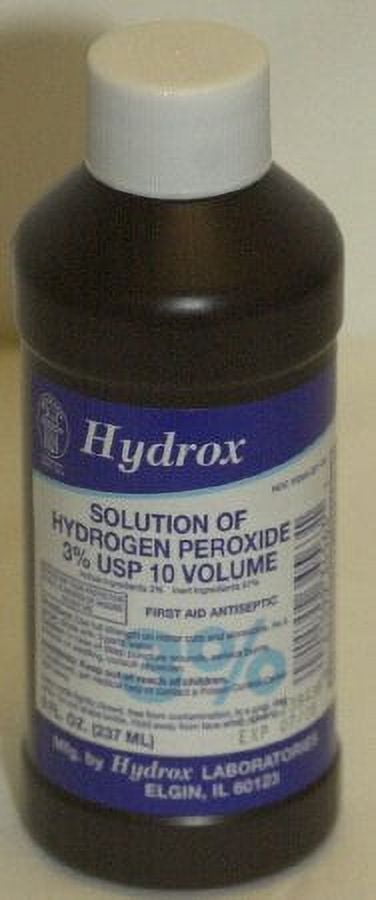 McKesson Hydrogen Peroxide 3%, Antiseptic, Topical Solution Bottle, 8 ...
