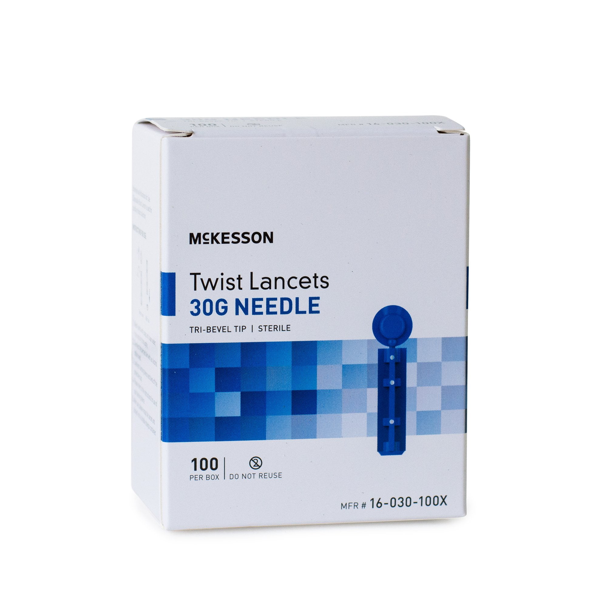 McKesson Lancet for Lancing Device 30 Gauge Needle 1.8 mm Depth 50 Box ...