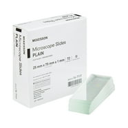AmScope 50-piece New Pre-Cleaned Blank Microscope Slides and 100-piece ...