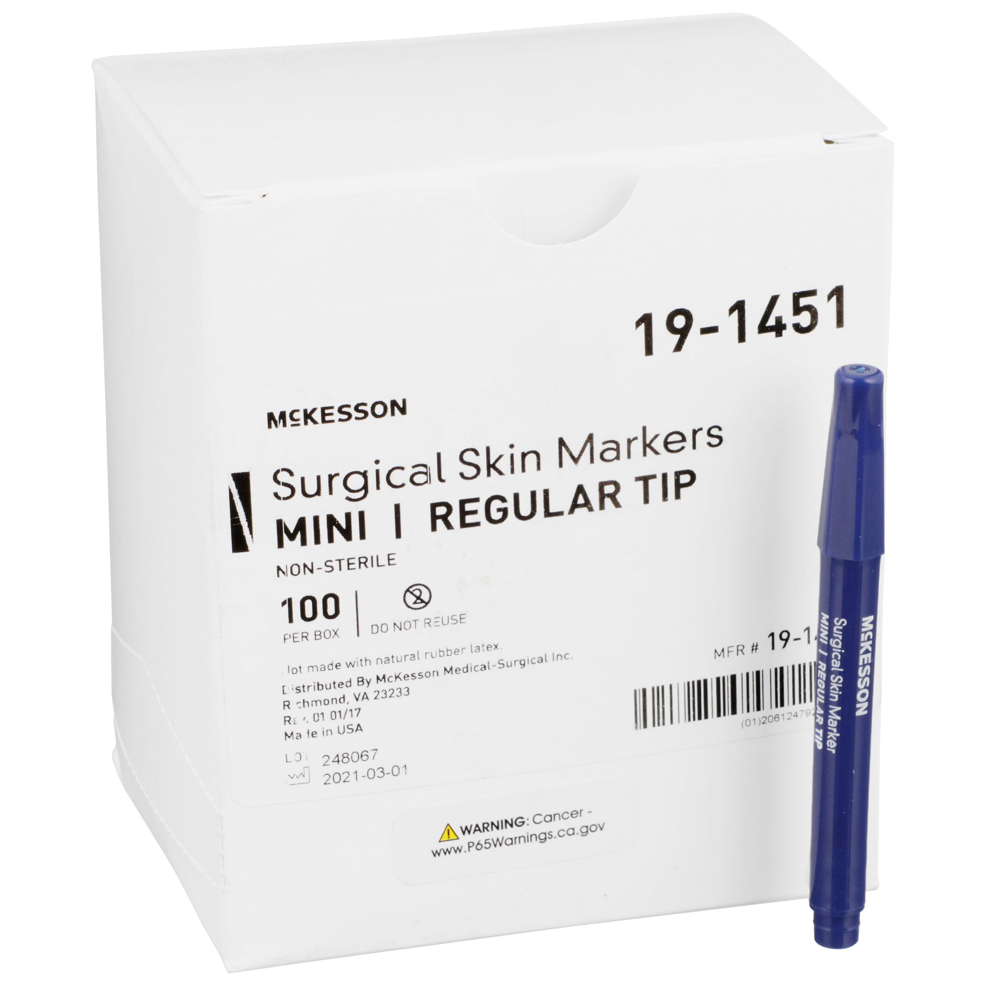 McKesson, Surgical Skin Marker, 100 Count, Violet Ink - Walmart.com