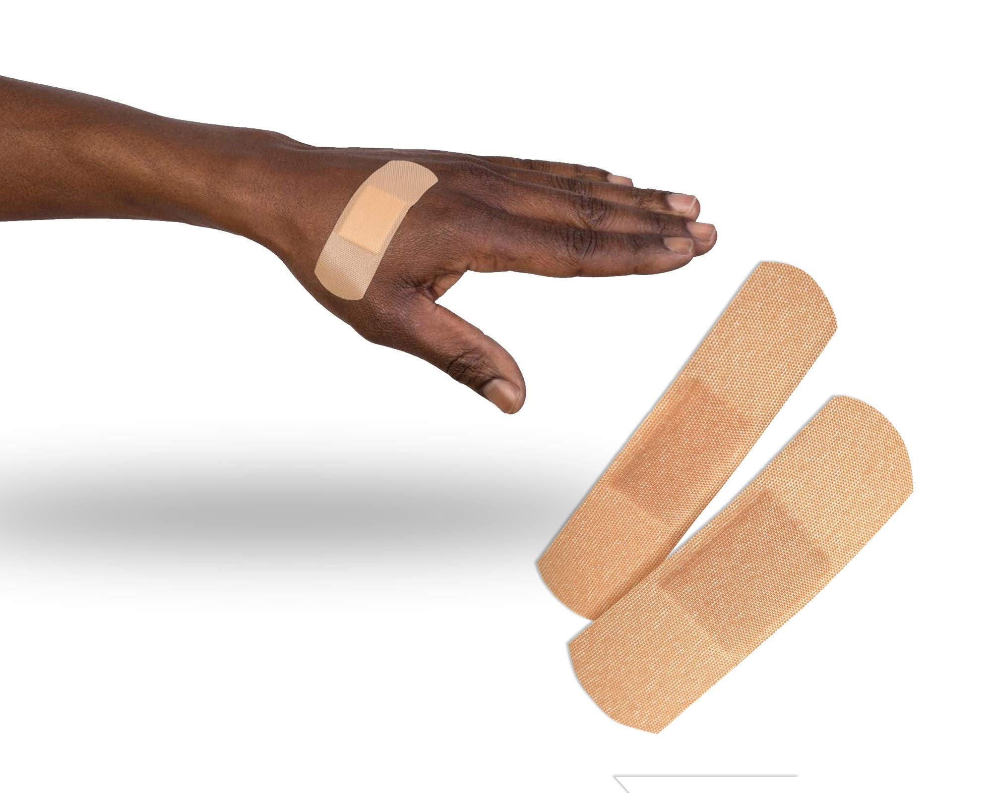 Pack of 2400 Adhesive Bandages 1" x 3" Tan Adhesive Strips for Wound ...