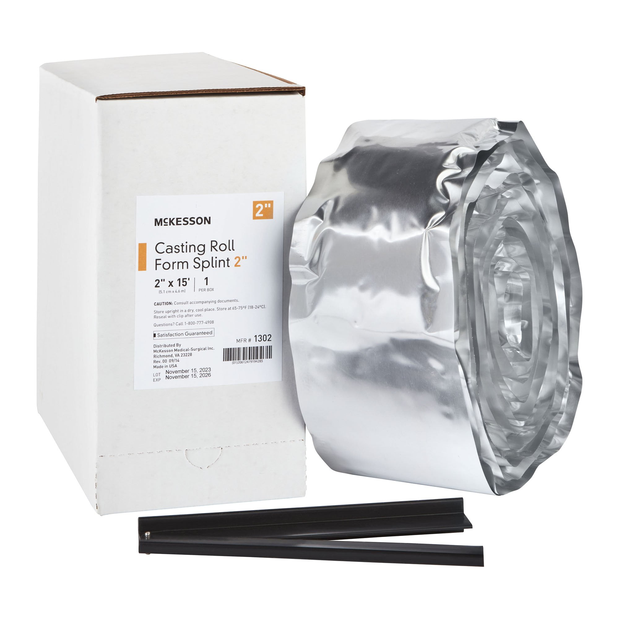 McKesson Padded Splint Roll - Fiberglass Orthopedic Casting Roll, 2 in ...