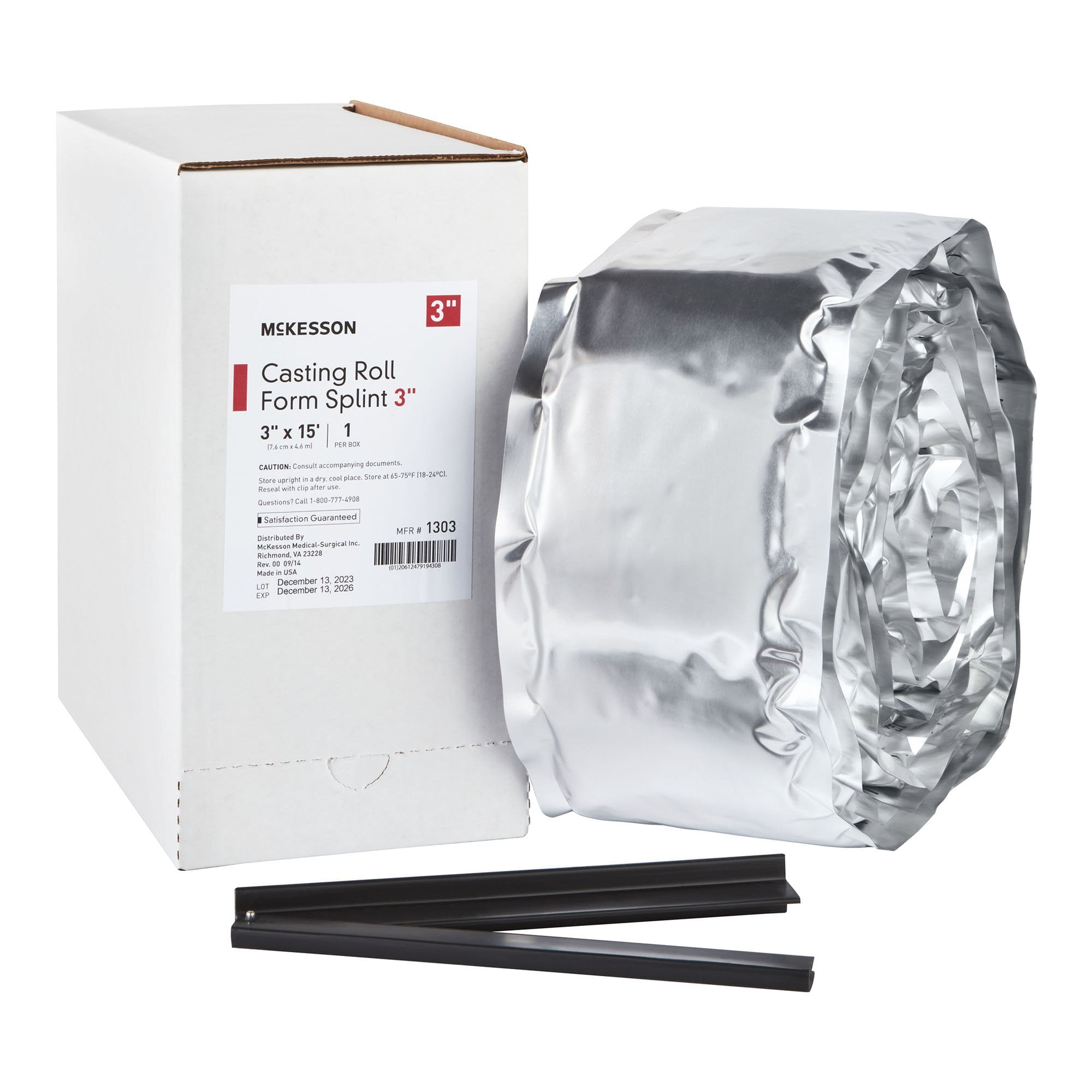 McKesson Padded Splint Roll - Fiberglass Orthopedic Casting Roll, 3 in ...