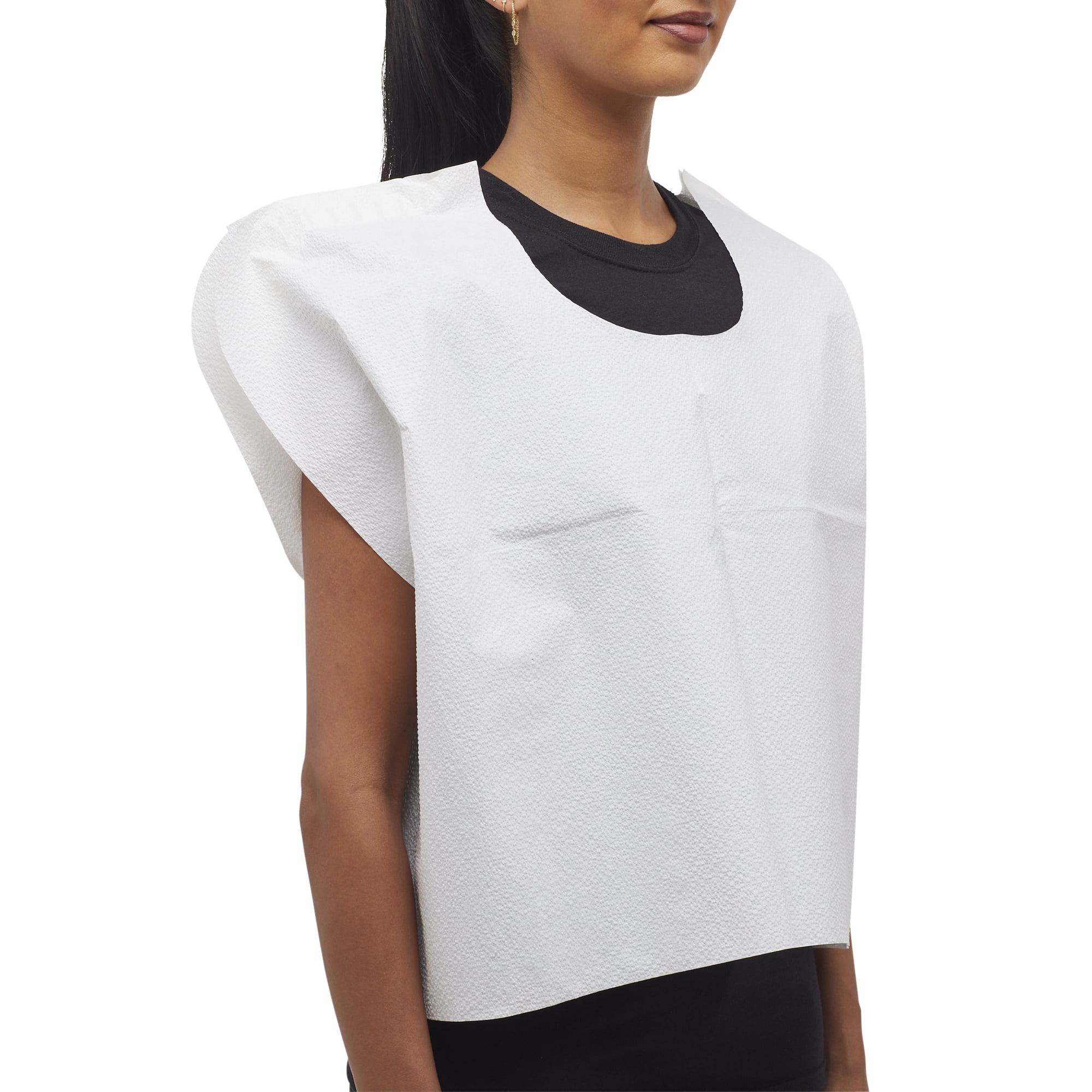 McKesson Patient Exam Cape, Tissue/Polyester, Disposable, White, 21 in ...