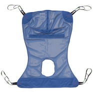 Drive Medical Full Body Patient Lift Sling, Mesh with Commode Cutout ...