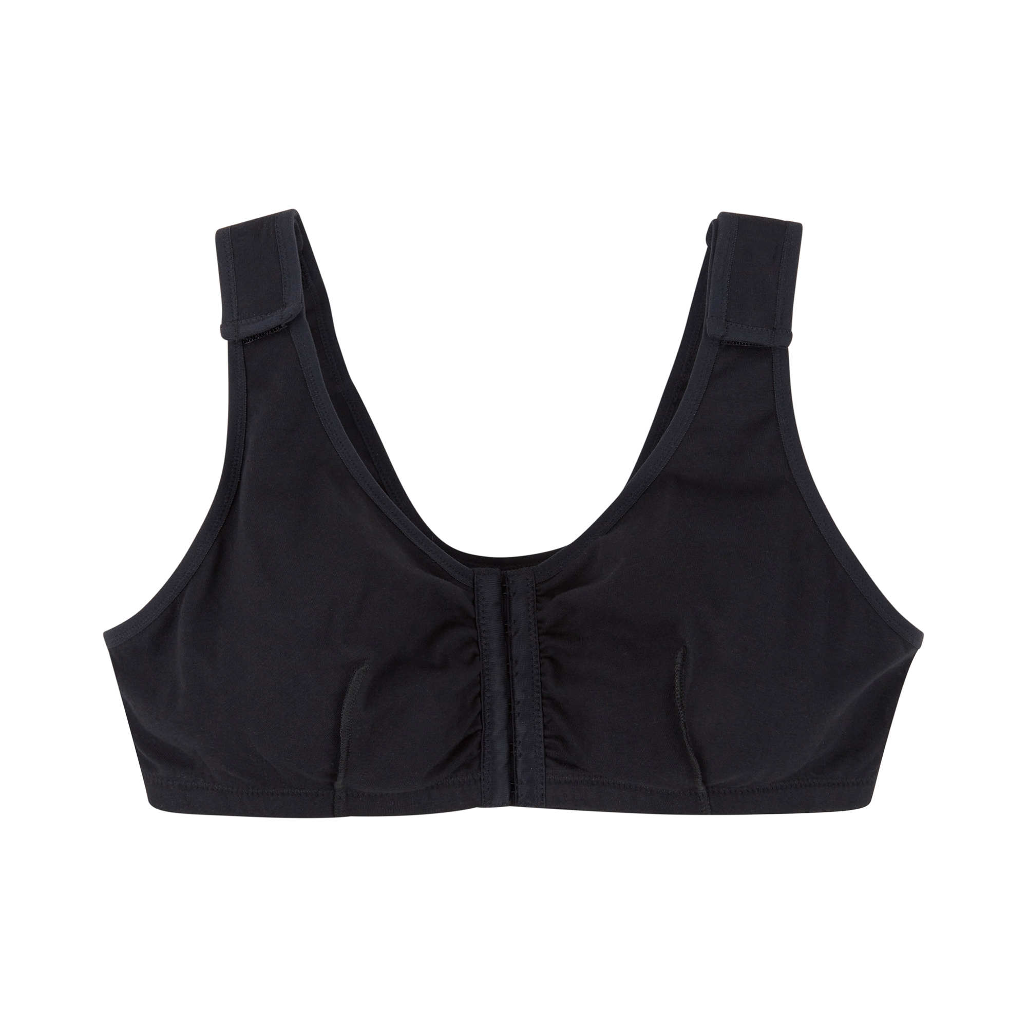 McKesson Post-Surgical Bra, Cotton/Spandex - Black, Fits 38B, 38C, 38D ...
