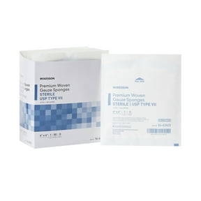 McKesson Sterile Cotton Wound Dressings 2x2 Inch, 8-Ply Gauze Sponges ...