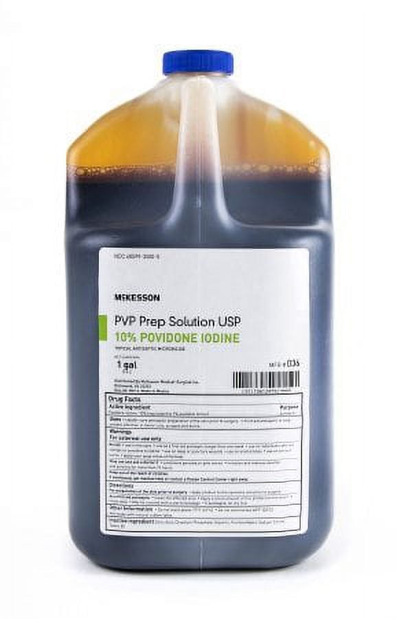 McKesson PVP Prep Solution, 10% Strength, 1 gallon Jug, 4 Count ...