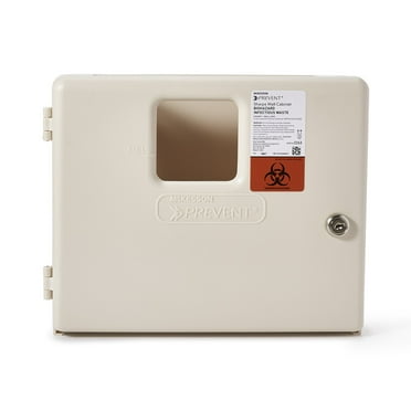 McKesson Prevent Sharps Collector Wall Cabinet Locking Wall Mount ...
