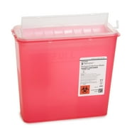 Sharpstar In-Room Sharps Container, Mailbox Lid, Red, 5qt. 8507SA (Pack ...