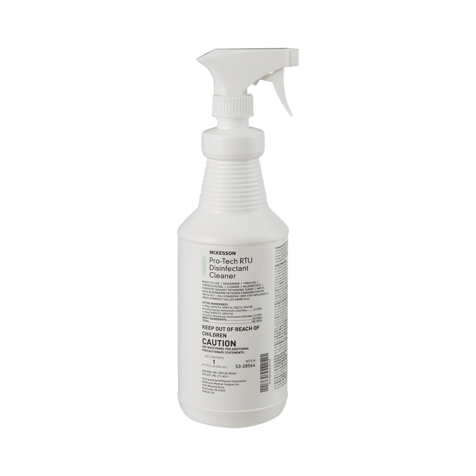 McKesson Pro-Tech Surface Disinfectant Cleaner, Non-Sterile Floral ...