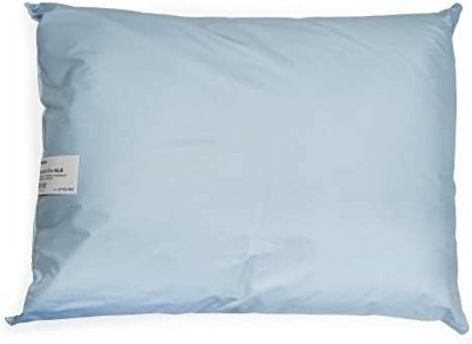 McKesson Reusable Bed Pillow, Stain-Resistant, Vinyl Cover, Blue, 19 In ...