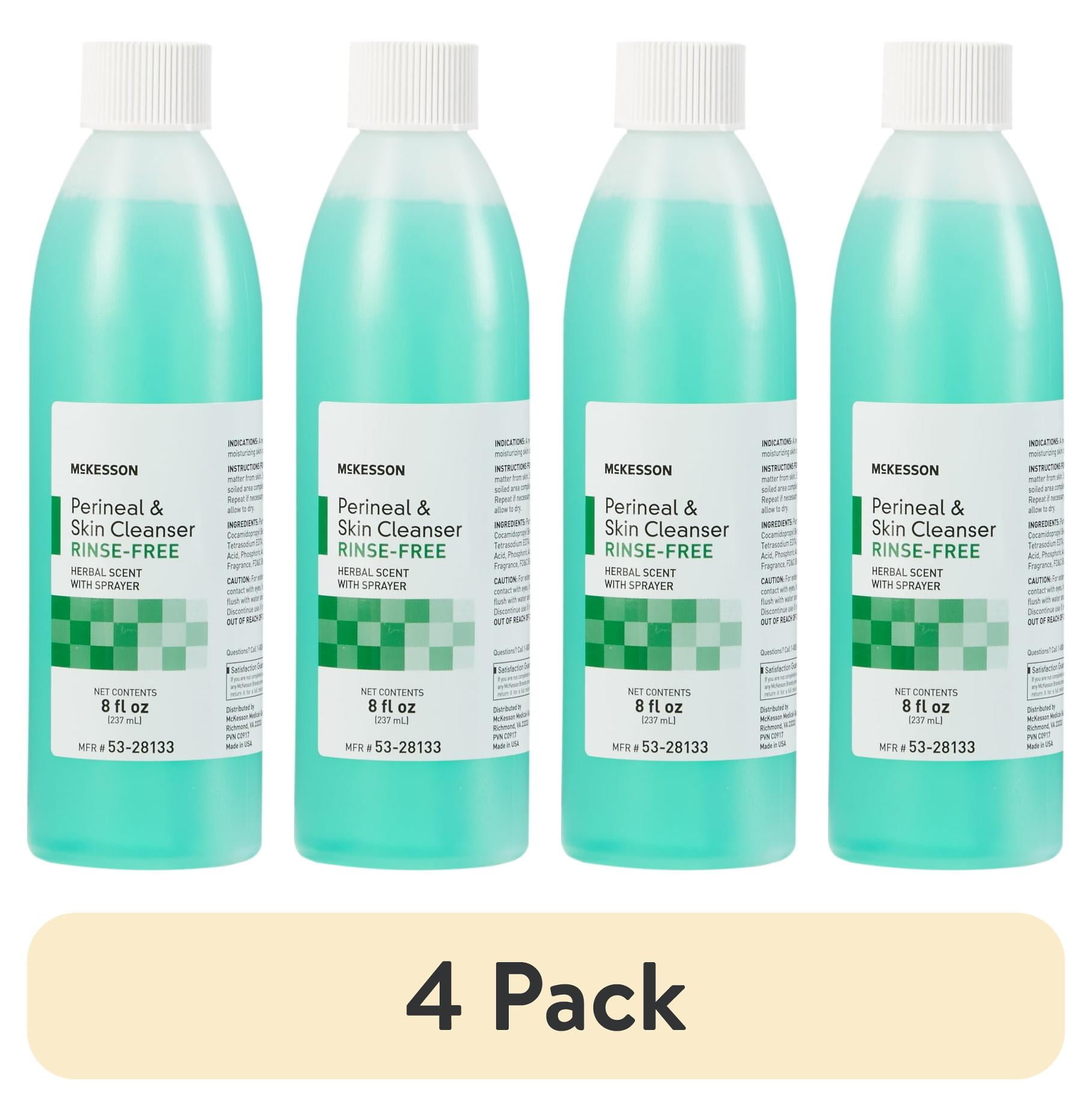 (4 pack) McKesson Rinse-Free Perineal Cleansing and Incontinence Care ...