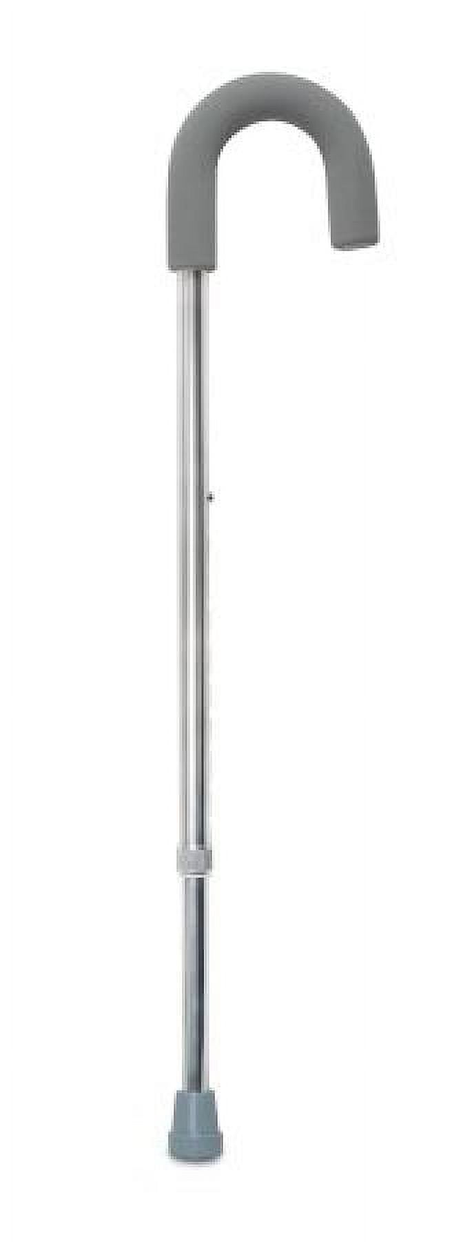 McKesson Round Handle Cane Aluminum 28-3/4 to 37-3/4 Inch Height Silver ...