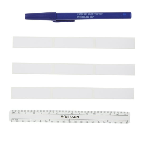 McKesson Skin Marker with Ruler and Labels 19-0752 - (50 Ct) - Walmart.com