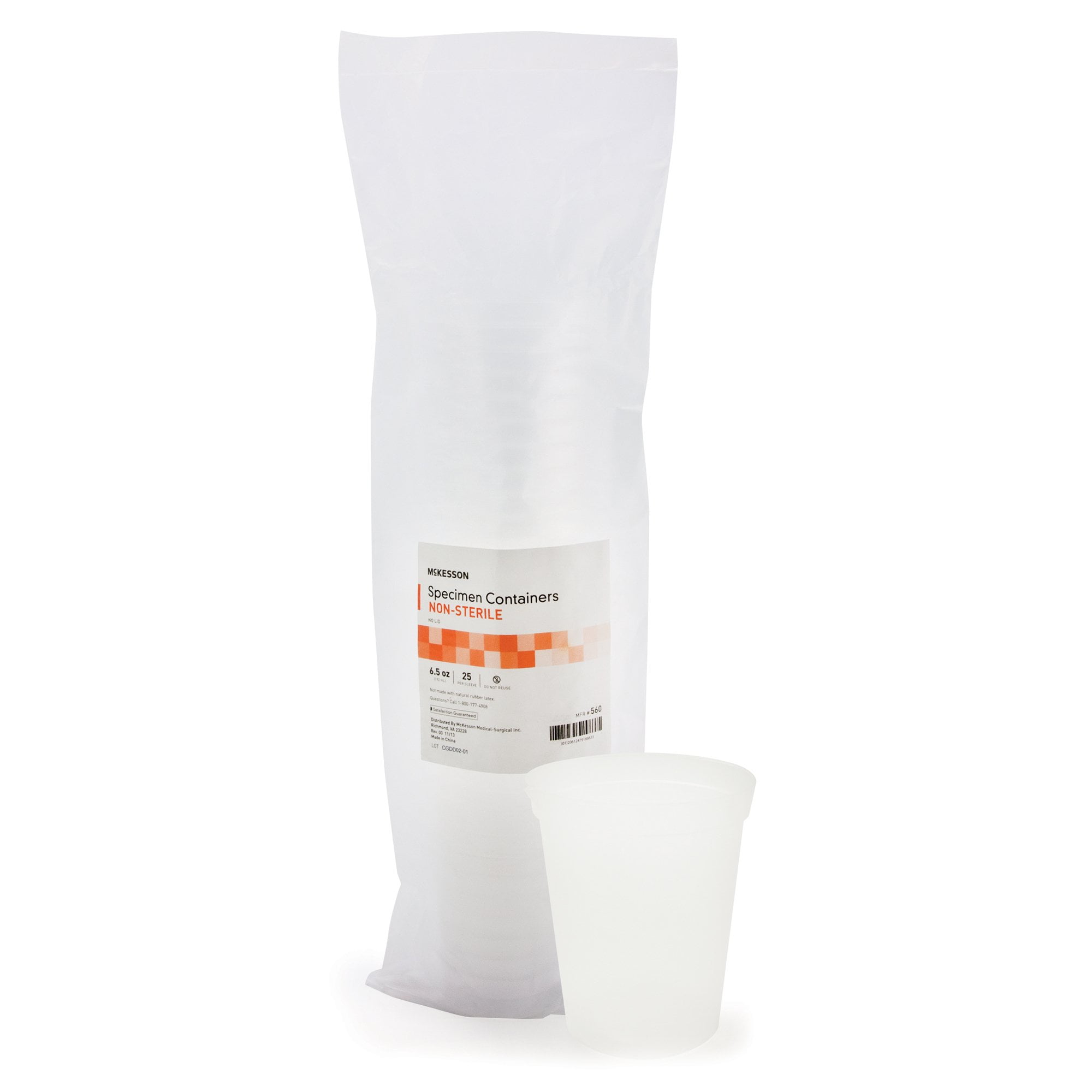 McKesson Specimen Containers - Disposable, Non-Sterile Graduated Cups ...