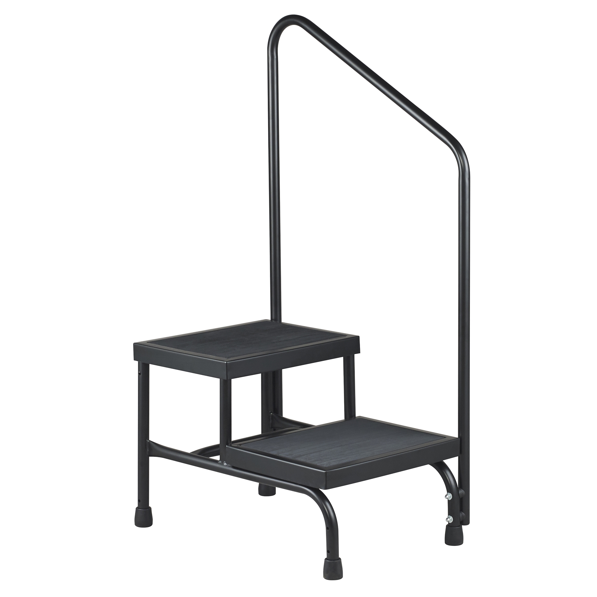 McKesson Step Stool with Hand Rail - Two-Step, Steel Frame, 600 lbs ...