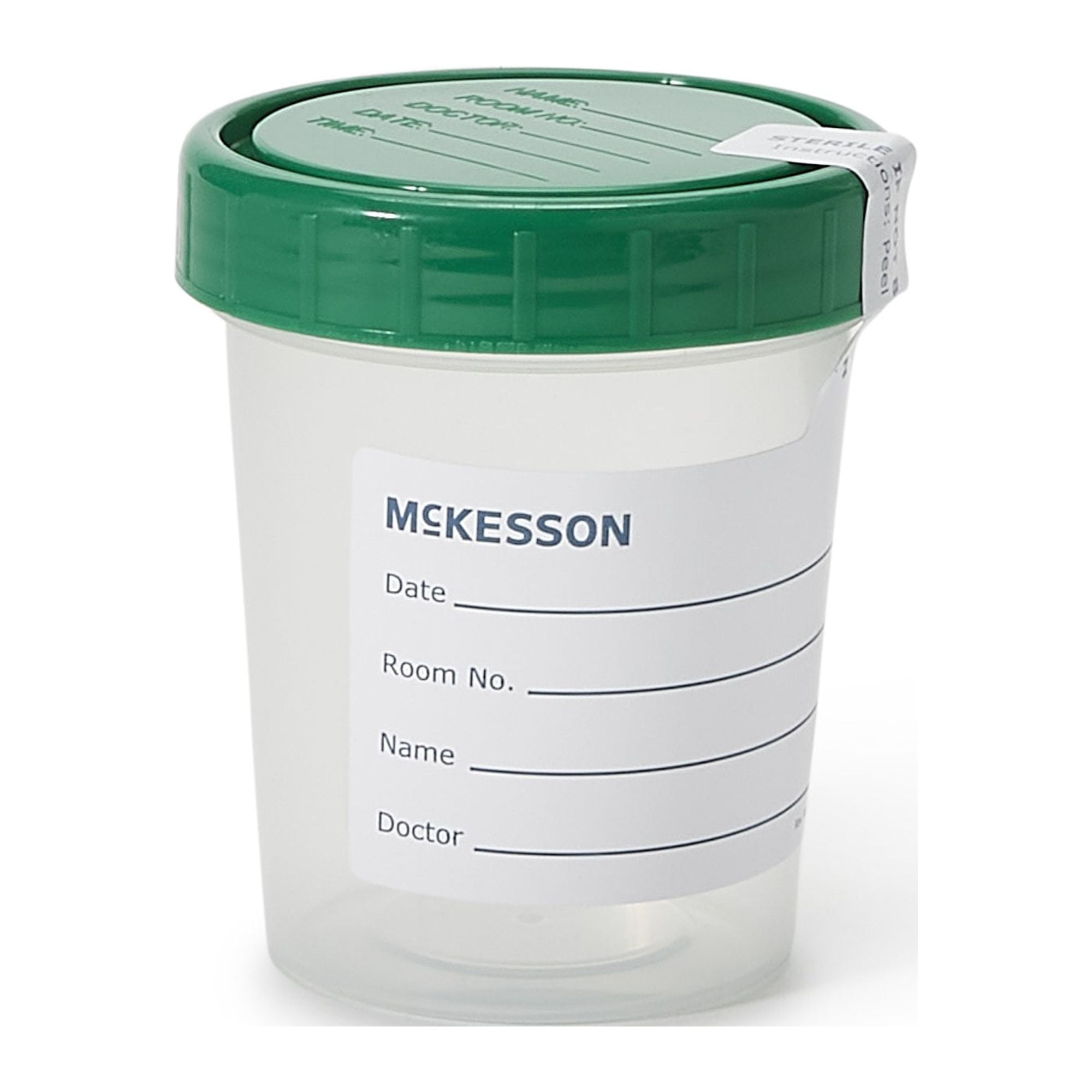 McKesson Sterile Specimen Containers - Clear, Leak-Resistant Lid, 120 ...