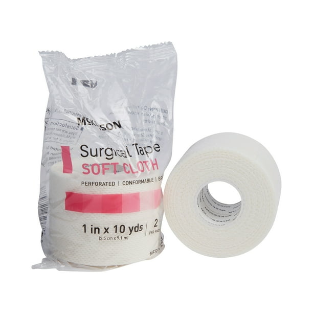 McKesson Surgical Tape, Perforated Cloth Medical Tape, 1 in x 10 yd, 2 ...