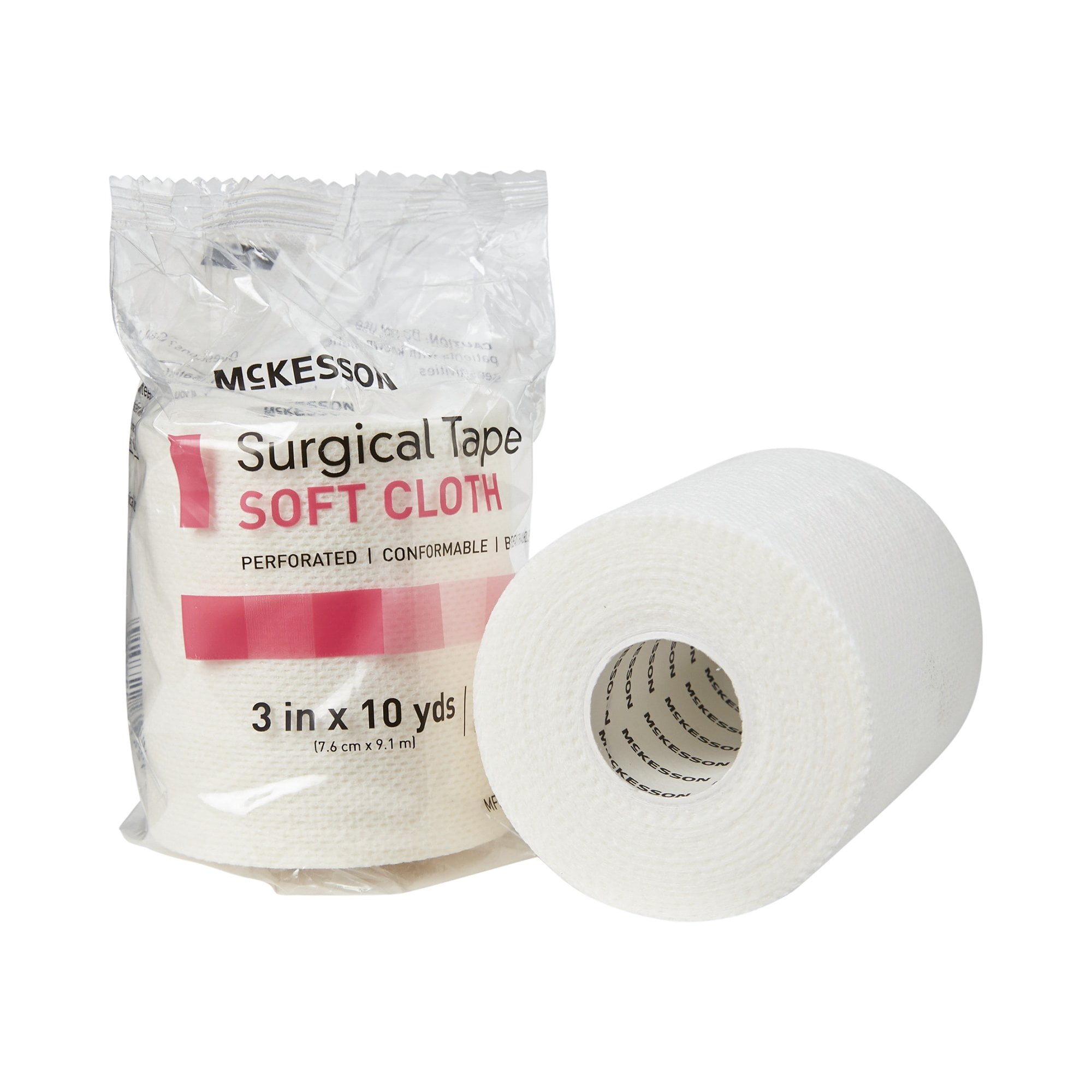 McKesson Surgical Tape, Perforated Cloth Medical Tape, 3 in x 10 yd, 1 ...