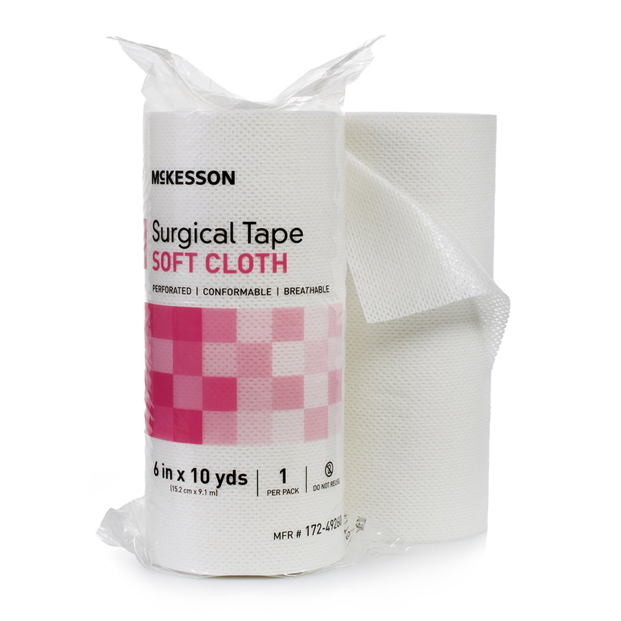 McKesson Surgical Tape, Perforated Cloth Medical Tape, 6 in x 10 yd, 1 ...