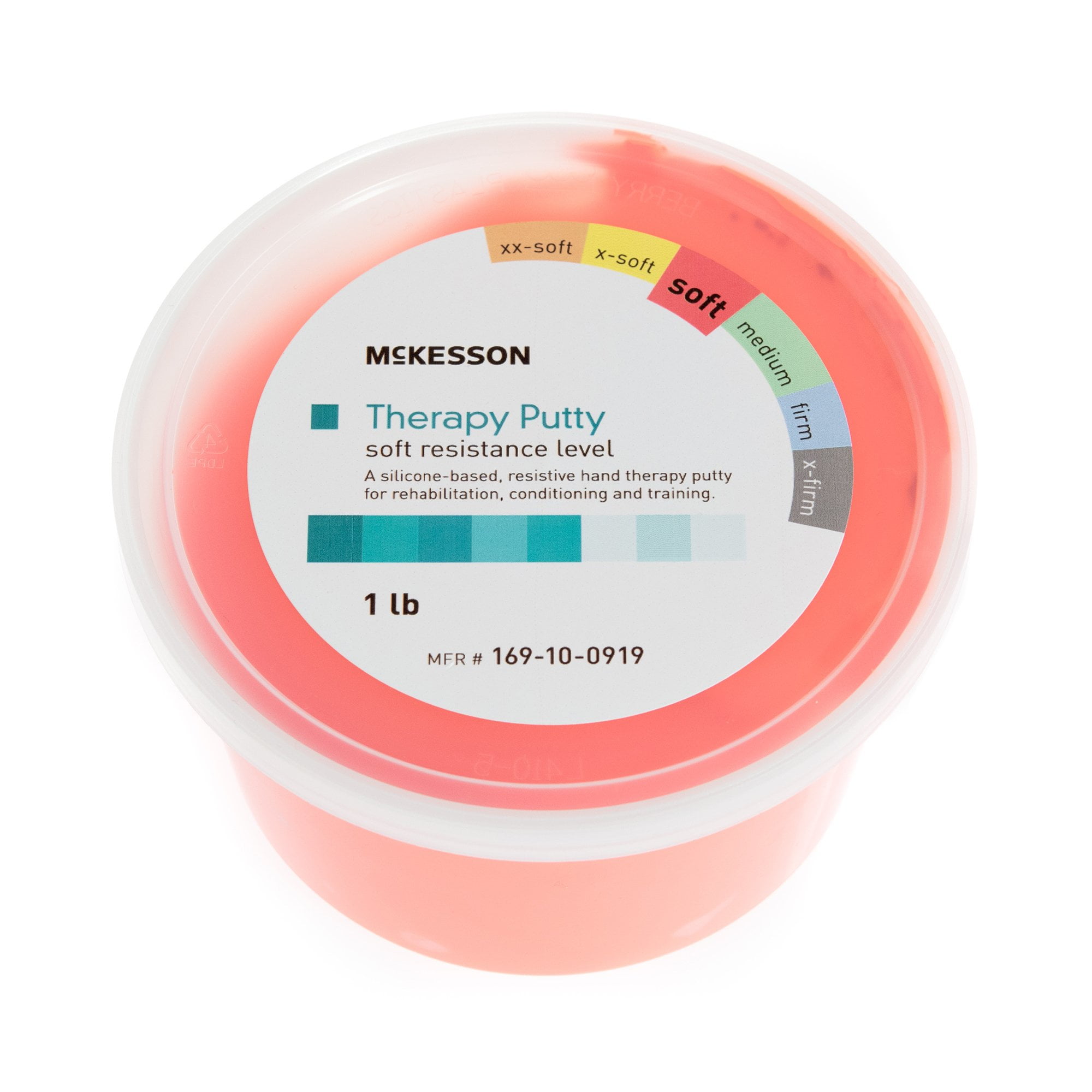 McKesson Therapy Putty for Grip Strength - Red, Soft Resistance, 1 lb ...