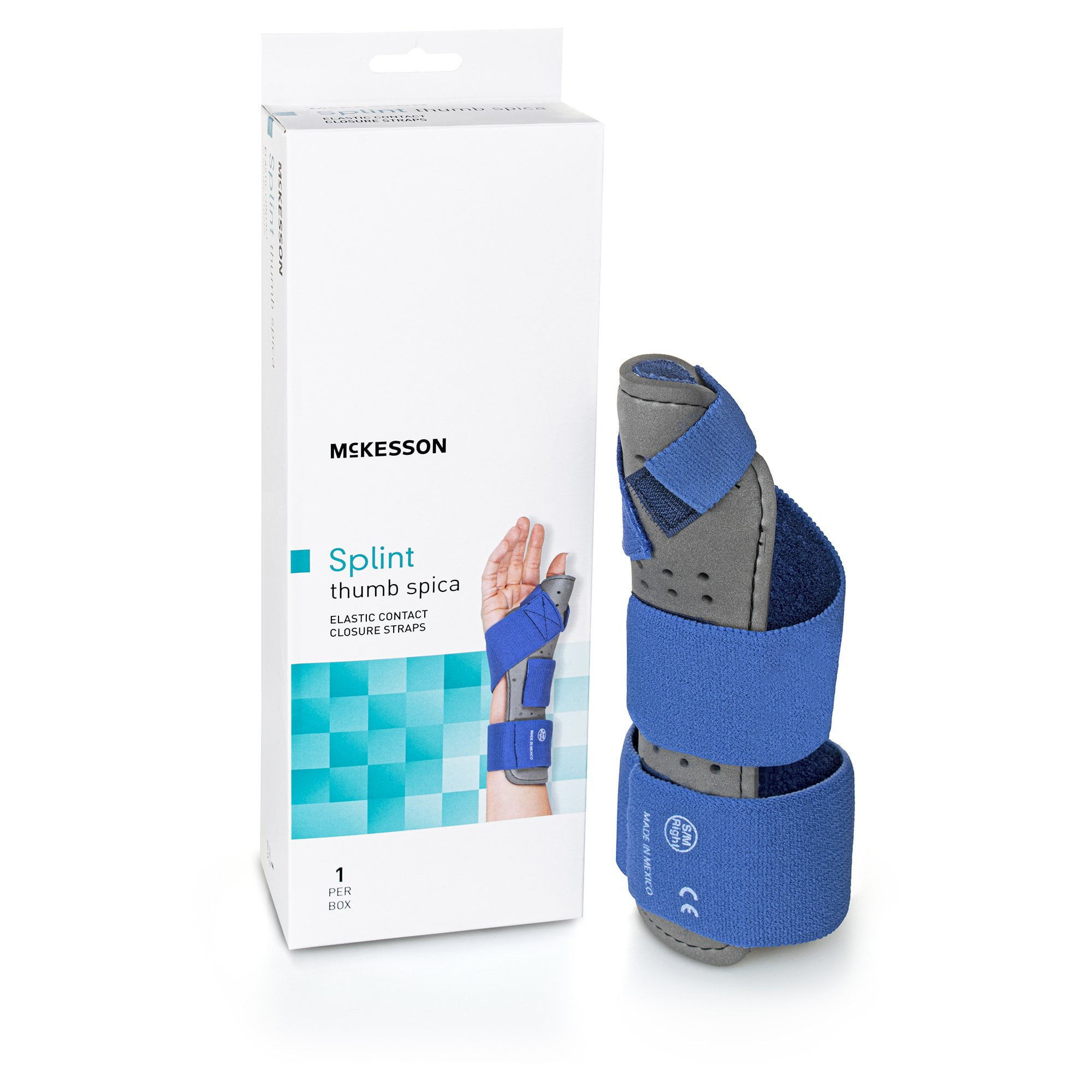 McKesson Thumb Spica Splint, Fits Right Hand - Size Small/Medium, 1 Ct ...