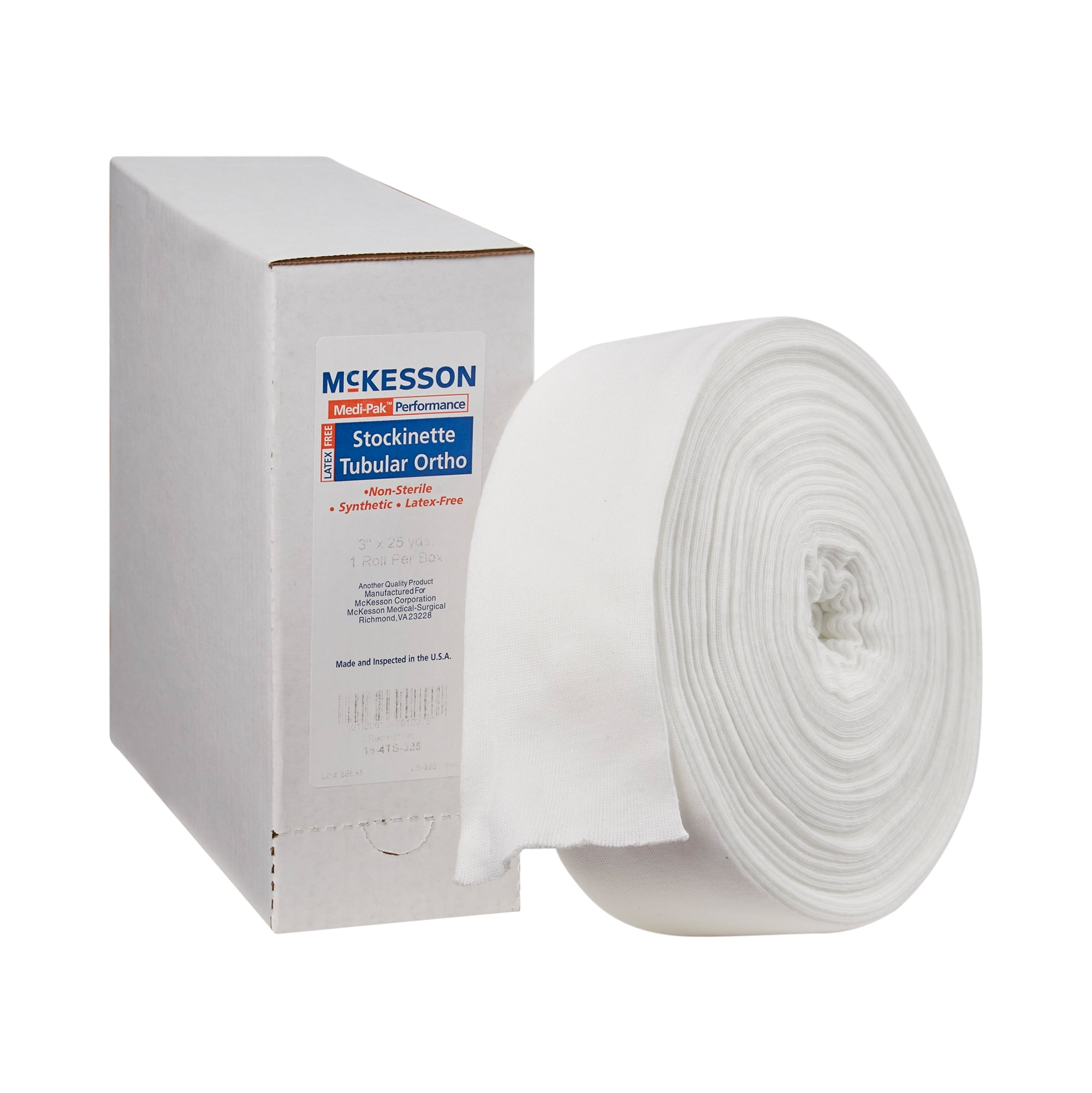 McKesson Tubular Synthetic Stockinette, Polyester, 3" x 25 yards, 1 ...