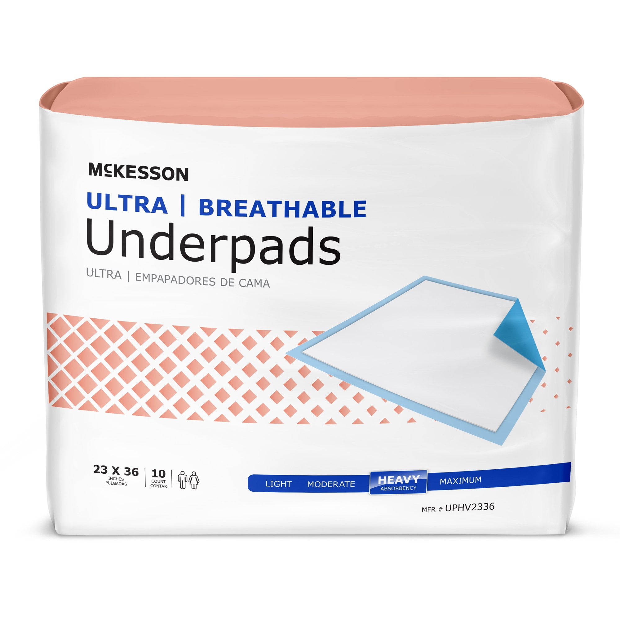 McKesson Ultra Breathable Underpads, Incontinence Bed Pads, Heavy ...