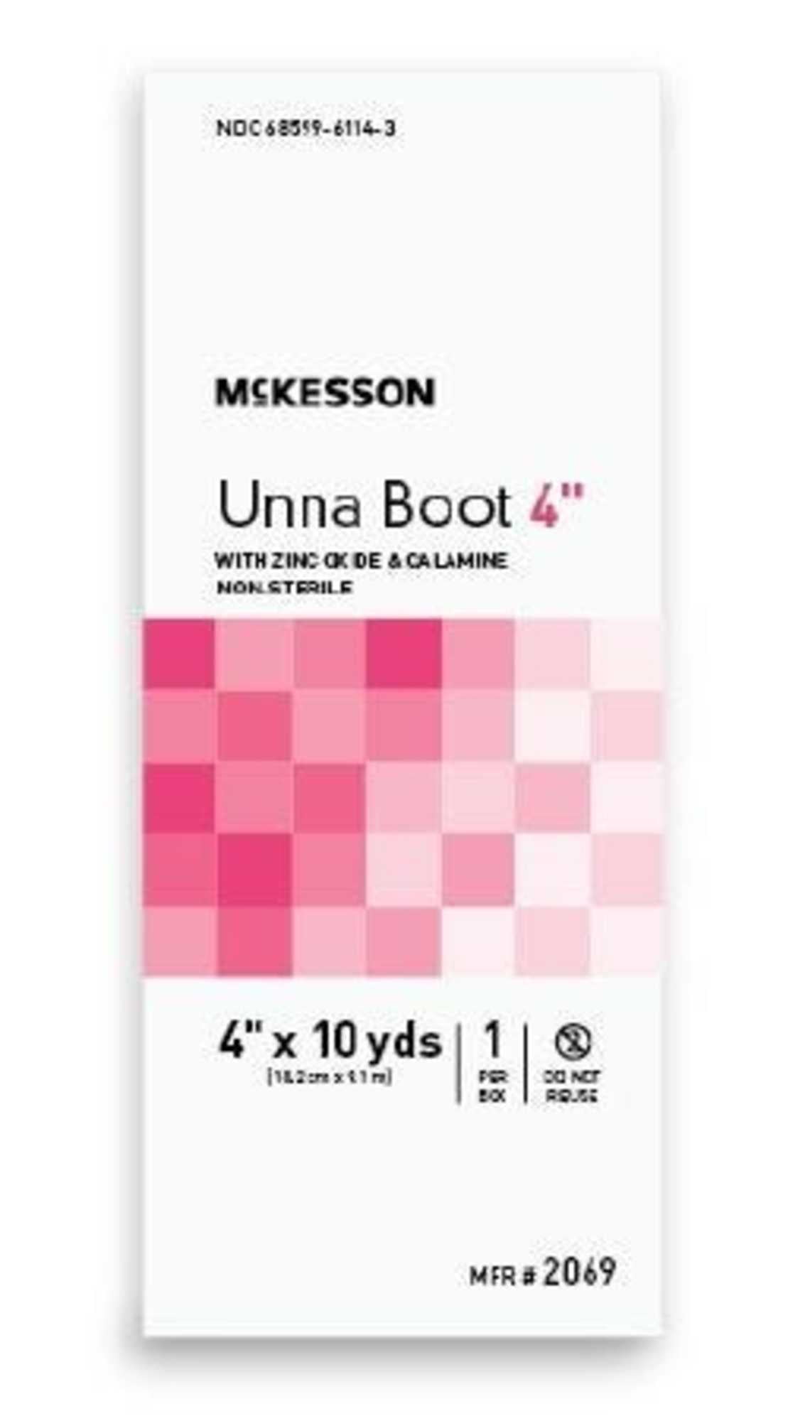 McKesson Pharmacy Medicine Supplies - Unna Boot 2069, 4 Inch X 10 Yard ...
