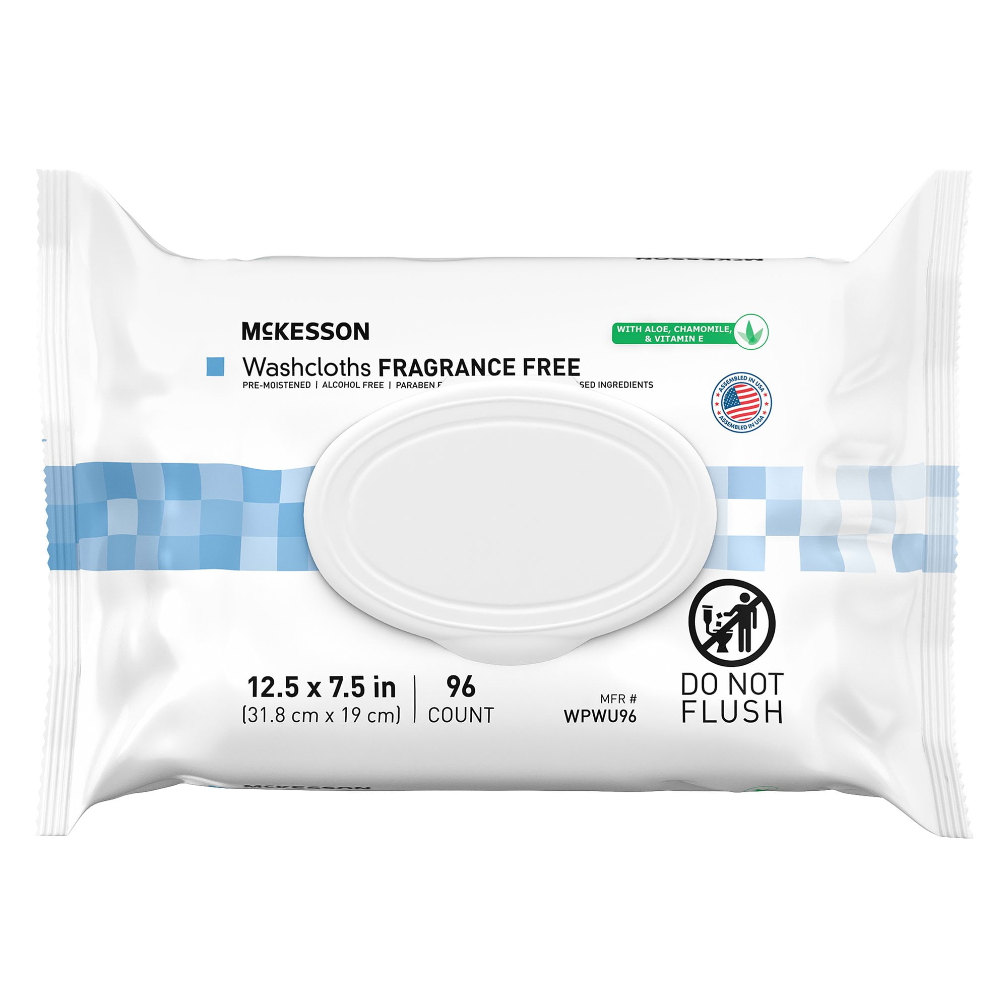 McKesson Washcloth Wipes, Unscented - Disposable Wet Wipes for Adults ...