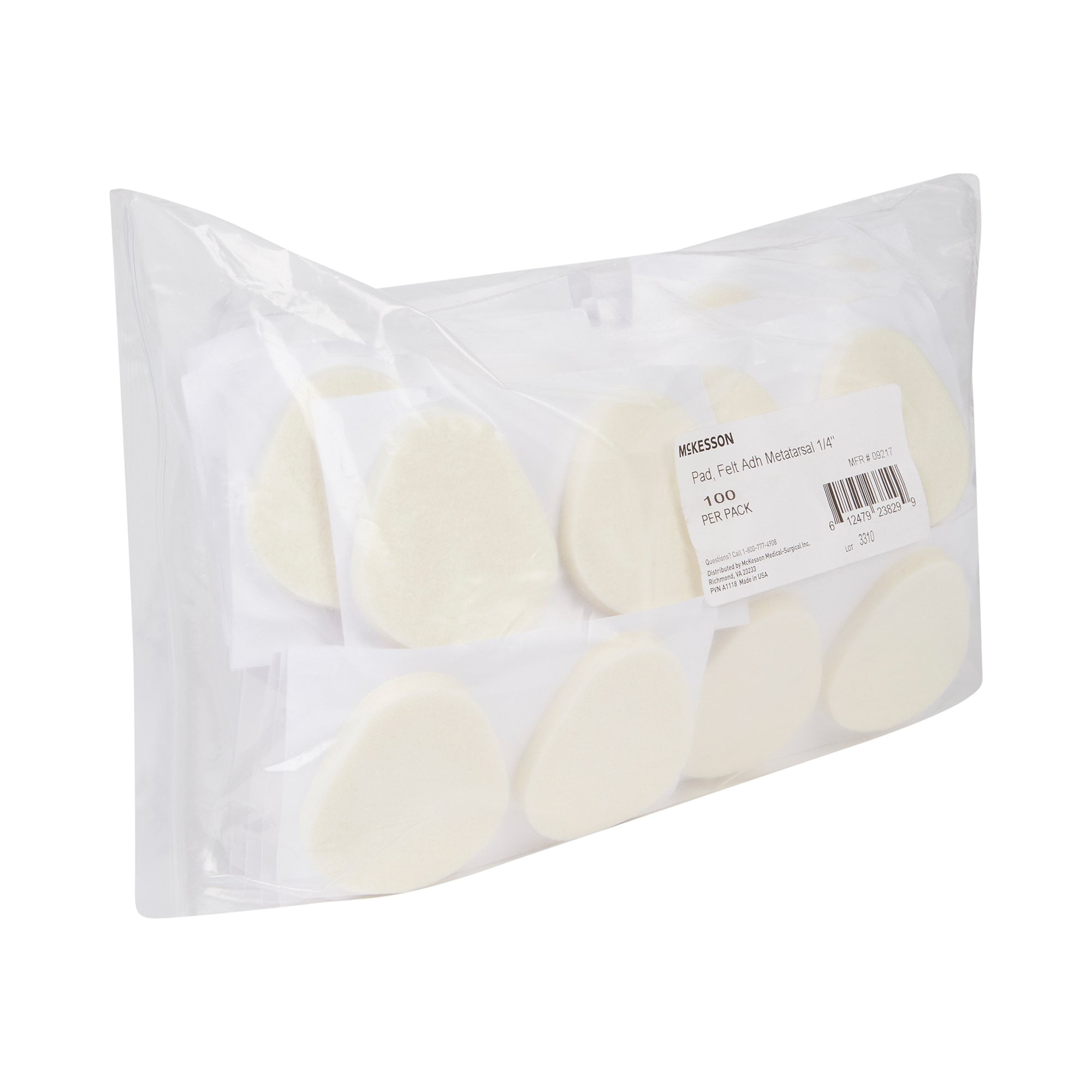 McKesson White Protective Pad Large 1/4 Inch Thick Adhesive for the ...