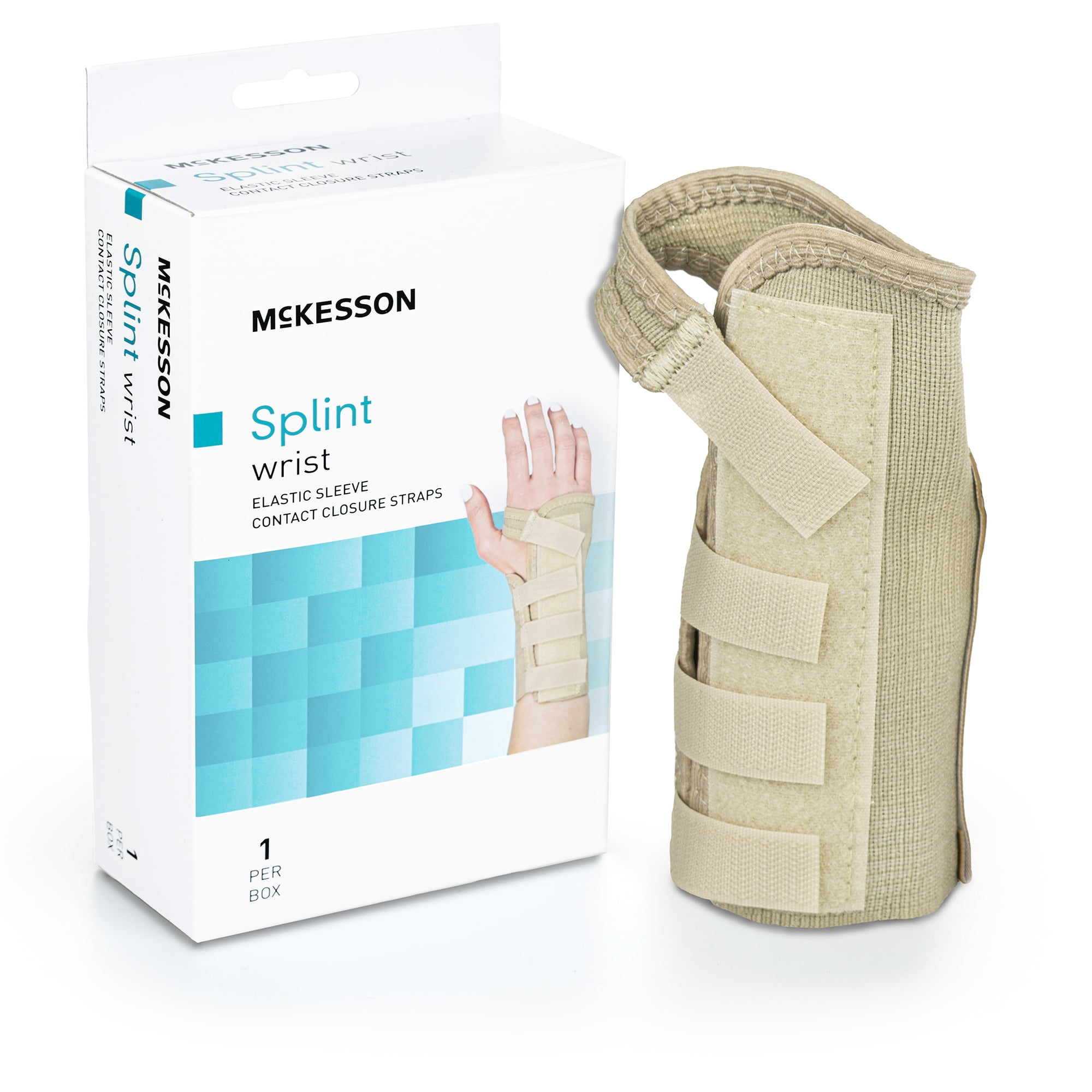 McKesson Wrist Splint for Carpal Tunnel, Elastic Sleeve Brace, Right ...