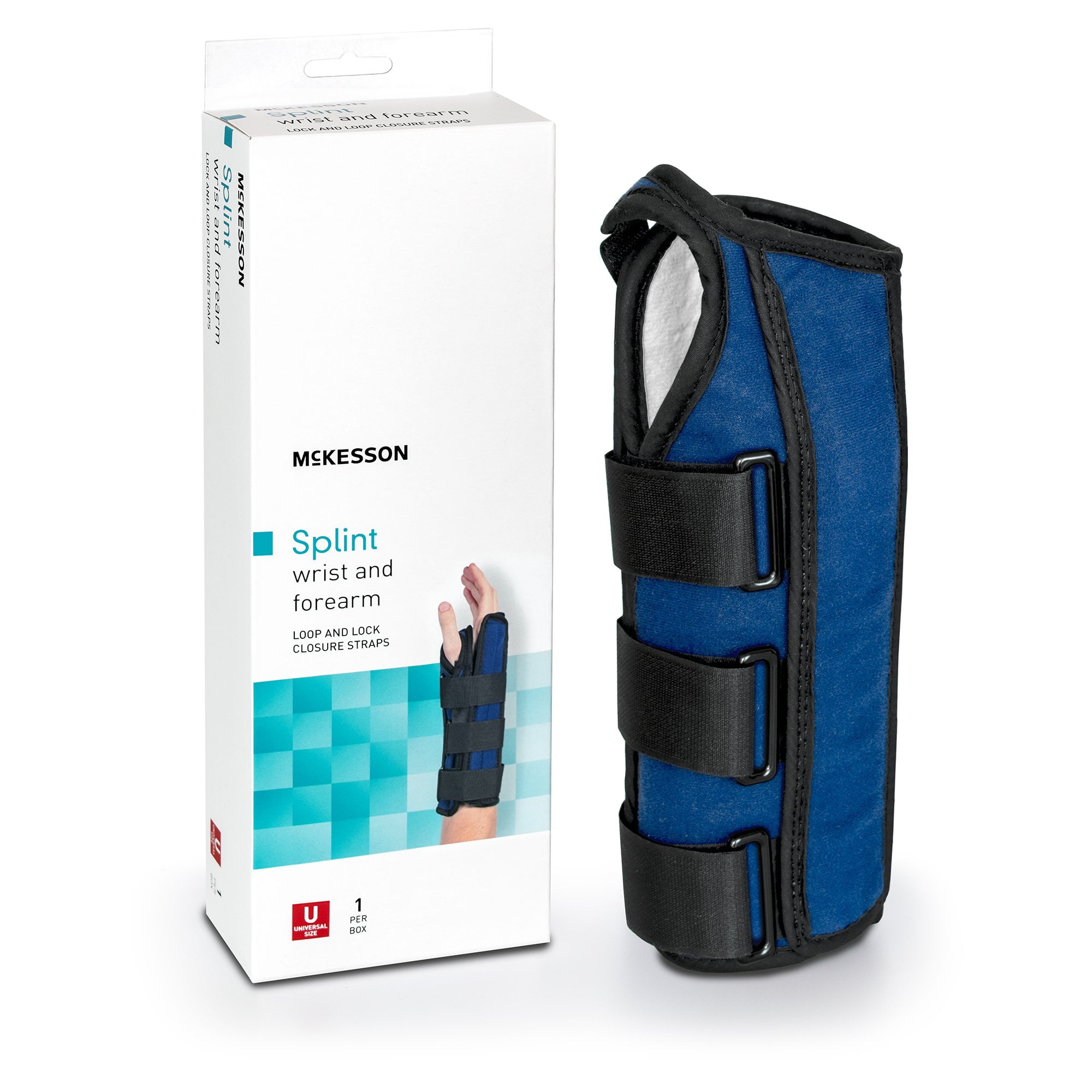 McKesson Wrist and Forearm Splint, Brace for Left Hand - Universal Size ...