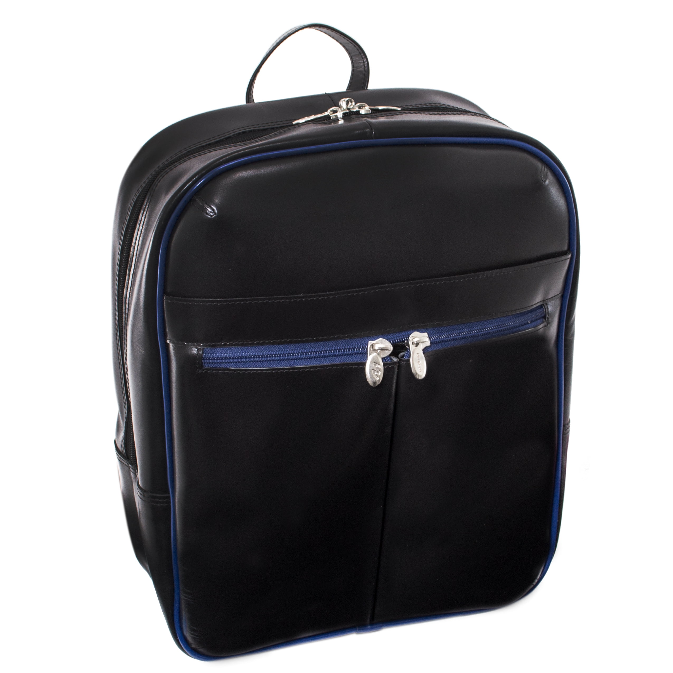 McKlein EDISON, Laptop Slim Backpack, Top Grain Cowhide Leather, Blk ...