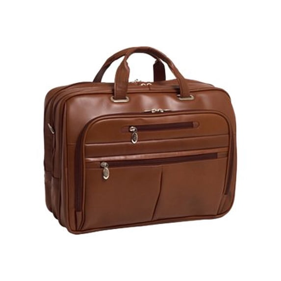 McKlein ROCKFORD, Checkpoint-Friendly Laptop Briefcase, Top Grain ...