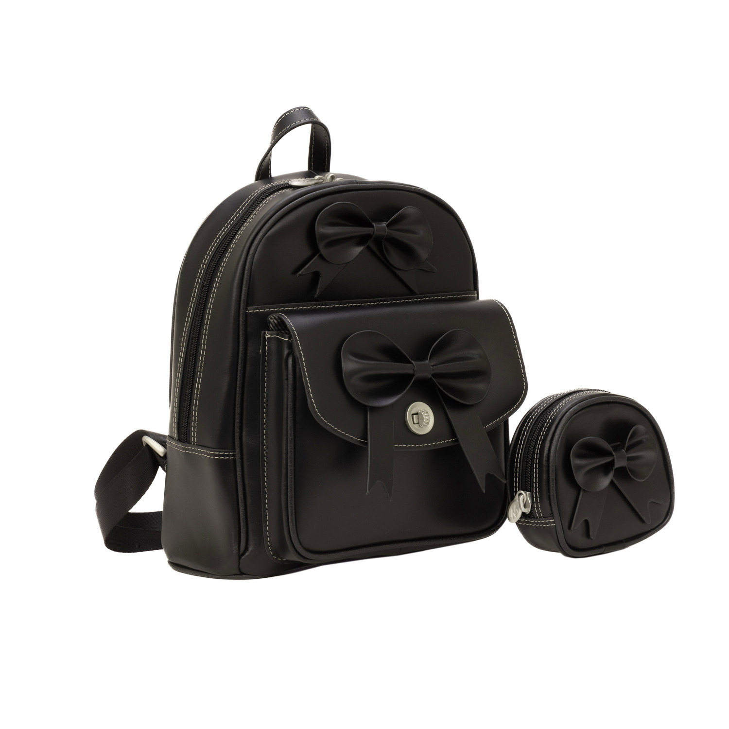 McKleinUSA ACADIA Leather Mini Bow Backpack - Walmart.com