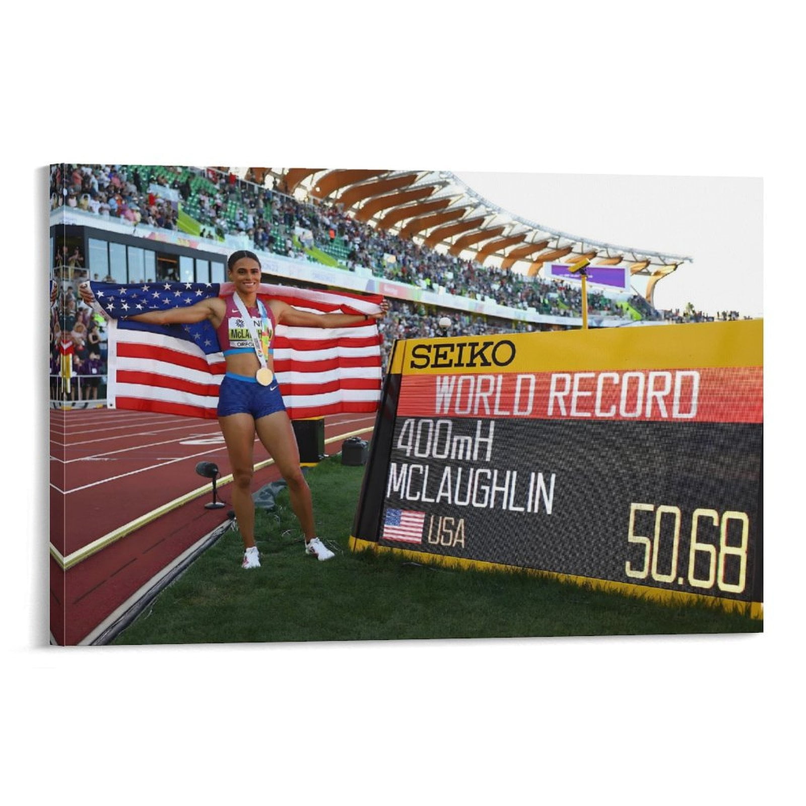 McLAUGHLIN Sydney Track And Field Athlete Poster (26) Artworks Picture ...