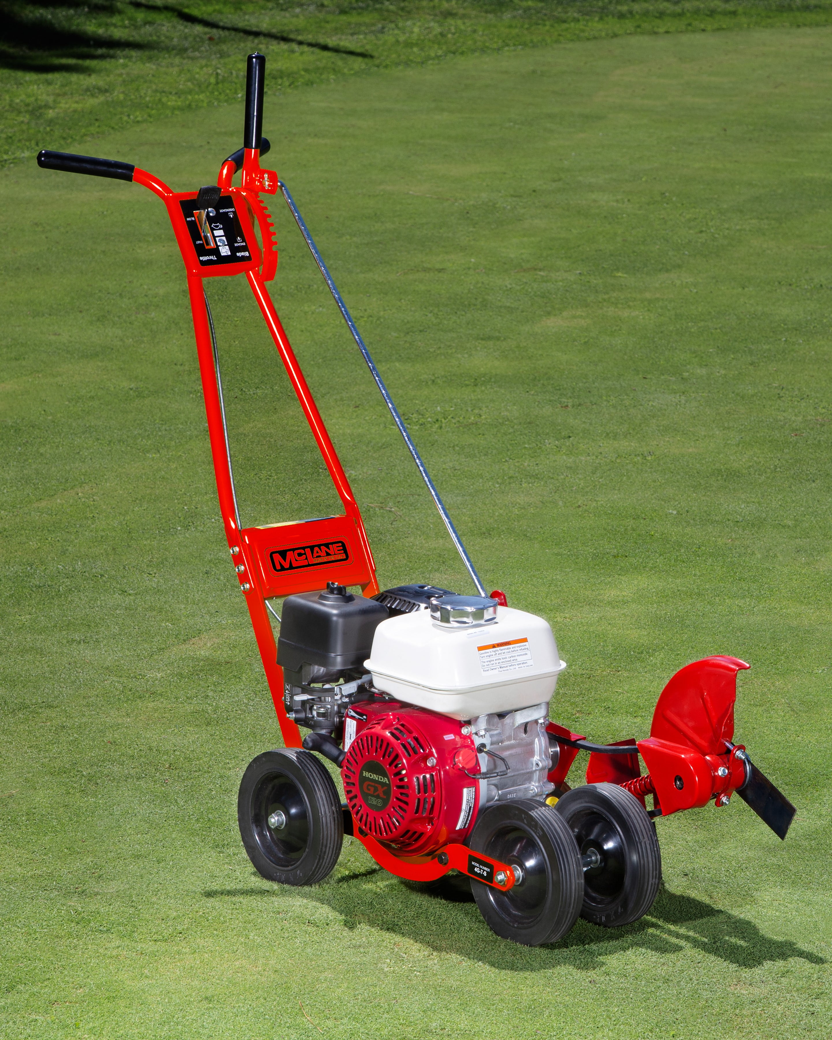 McLane 4HP Honda Gas Powered Lawn Edger with Cutting Blade, 9in Trimmer ...