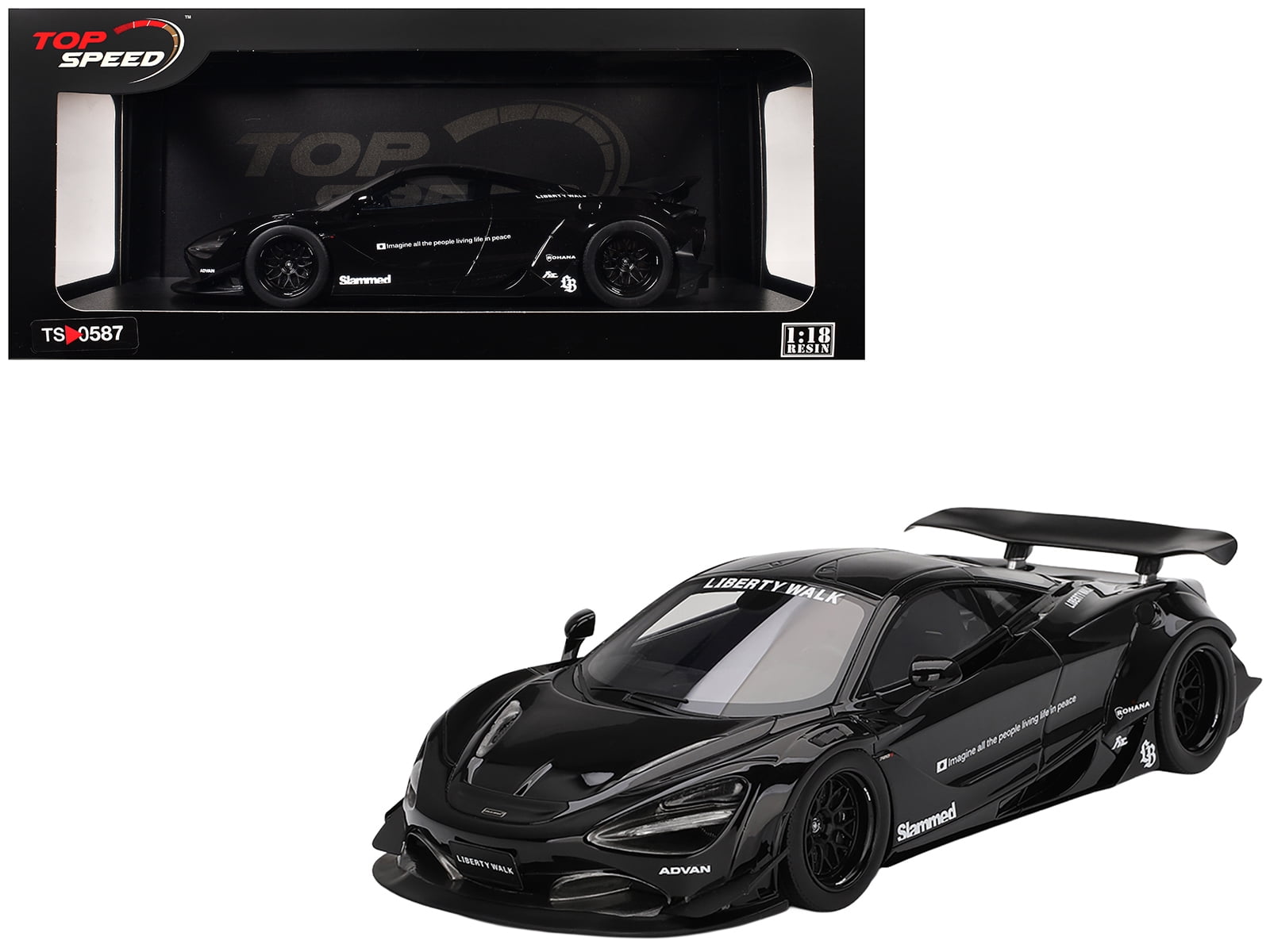 McLaren 720S "LB-Works" Black "Tokyo Auto Salon 2024" 1/18 Model Car by ...