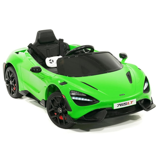 McLaren 765LT 12V Kids Ride-On Car with R/C Parental Remote (Green ...