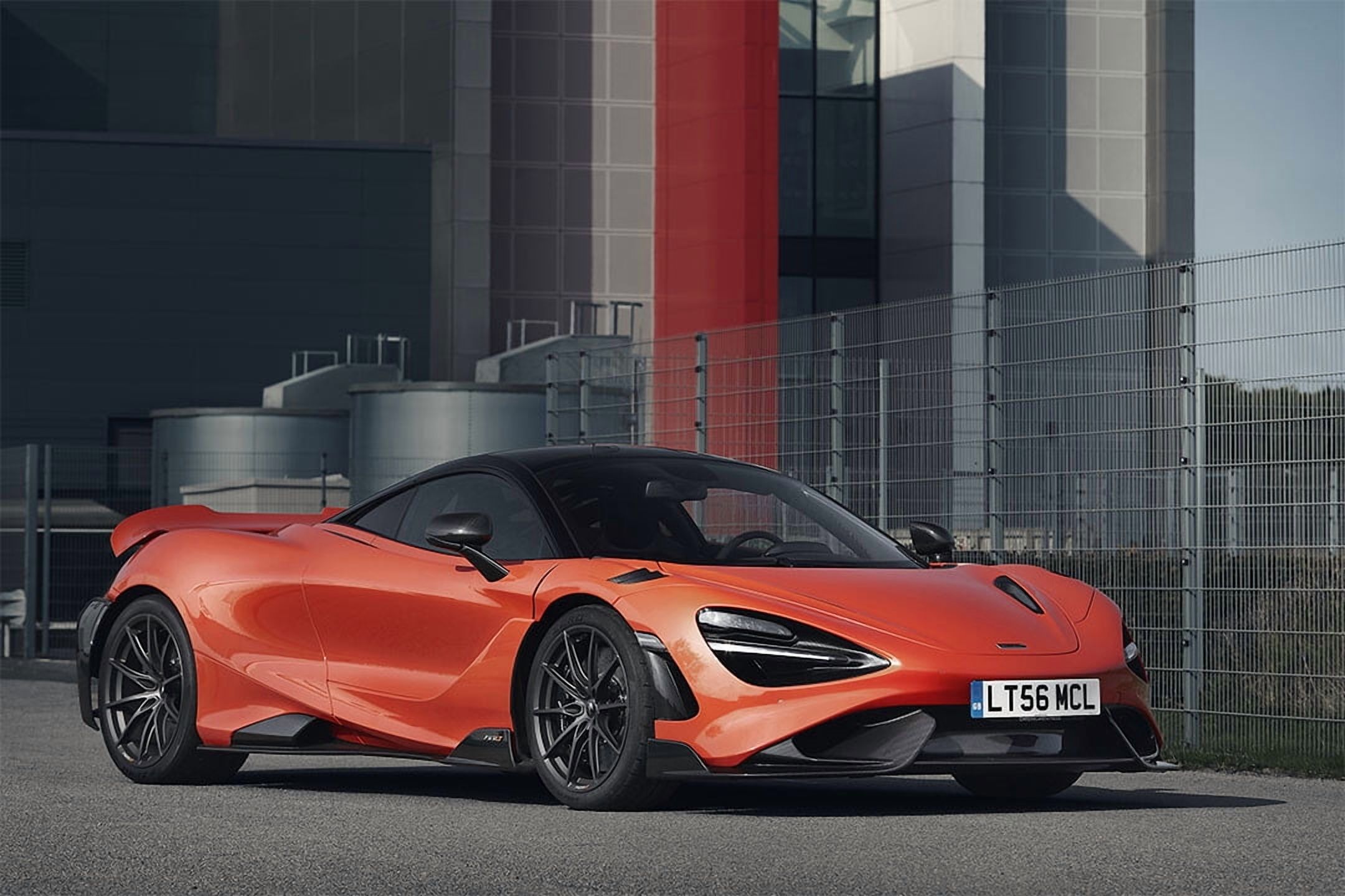 McLaren 765LT Spider Red Sporty Car Wall Indoor - 24x36 Inch Laminated ...