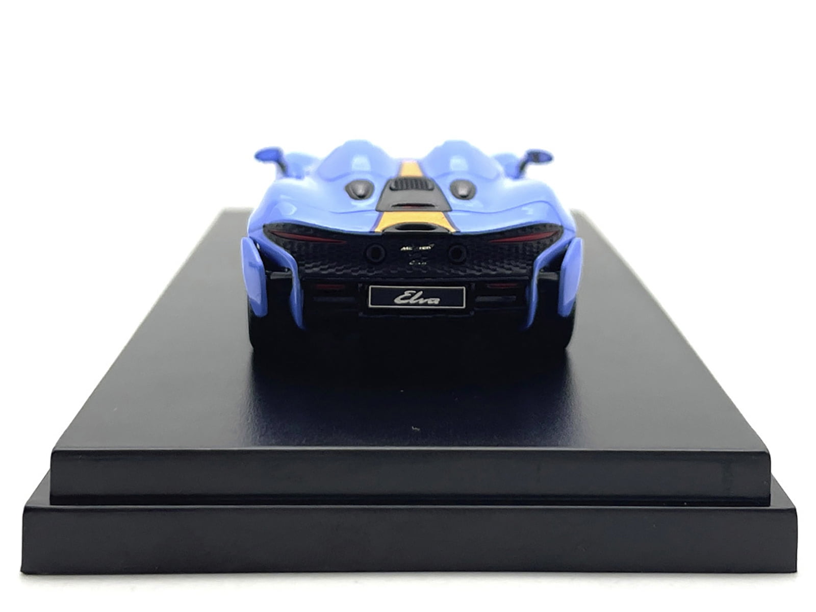 McLaren Elva Convertible Light Blue with Orange Accents "Gulf Oil" 1/64 ...