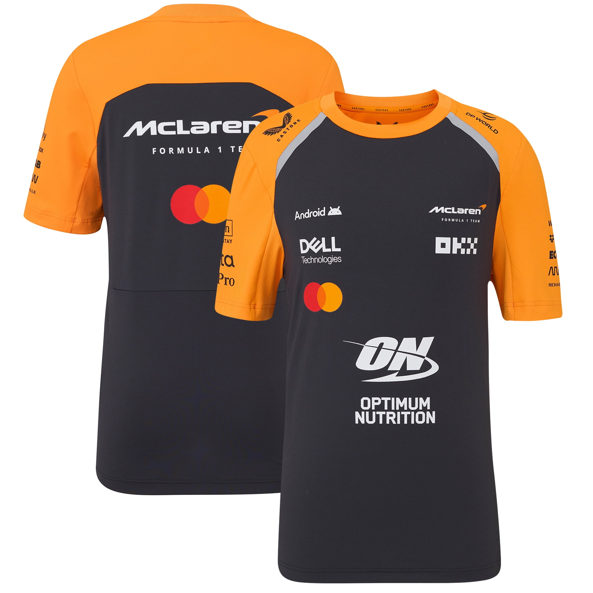 Youth McLaren Anthracite/Orange McLaren F1 Team 2025 Replica Set Up T ...